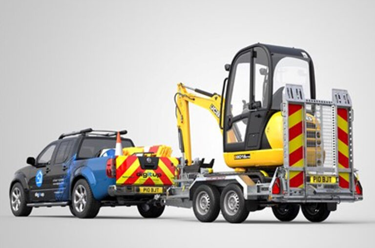 Digger Plant Trailer Hire - Morris Trailers